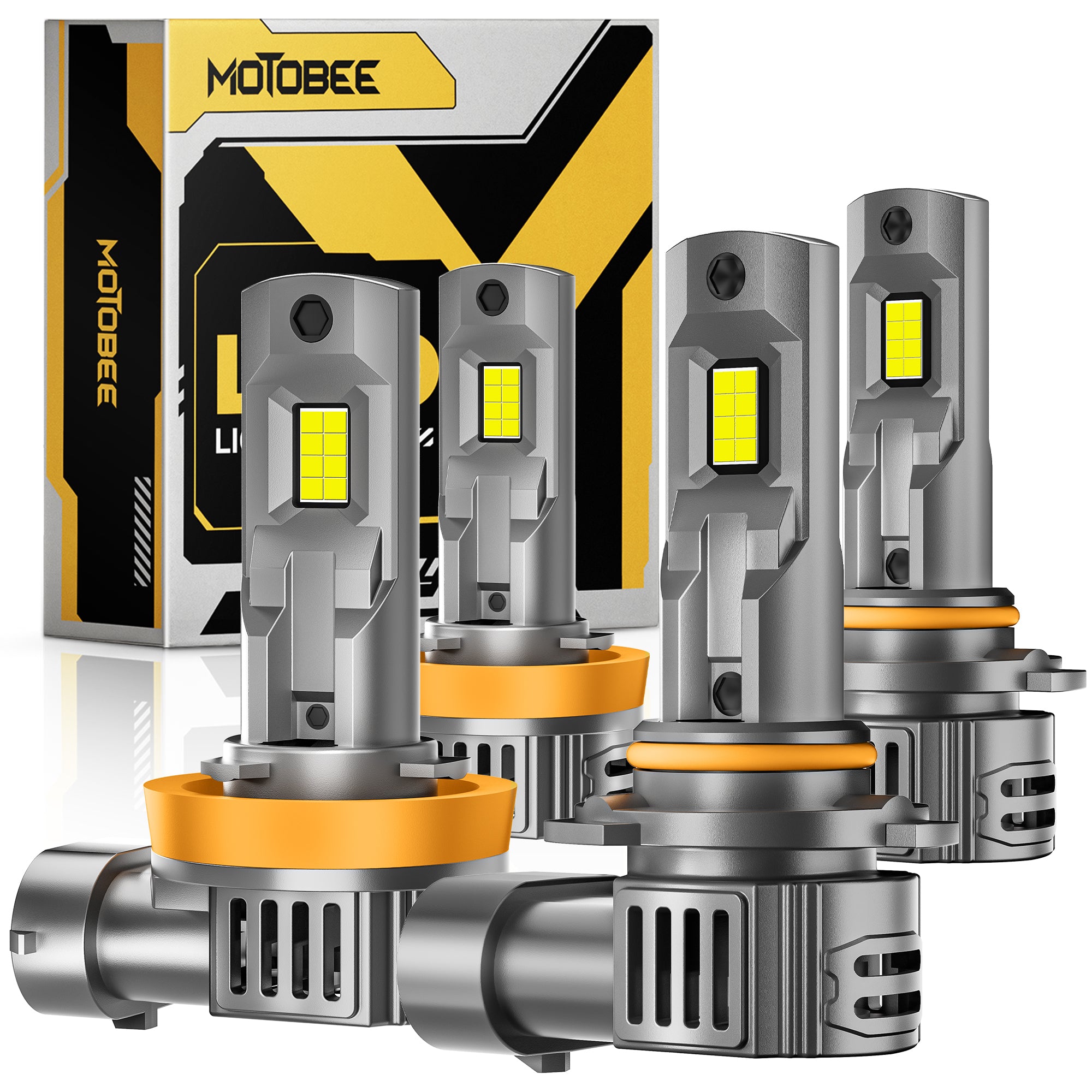 H11 9005 Led Headlight Bulbs Combo, 2025 Upgraded 140W 6500K Cool Whit – MOTOBEE